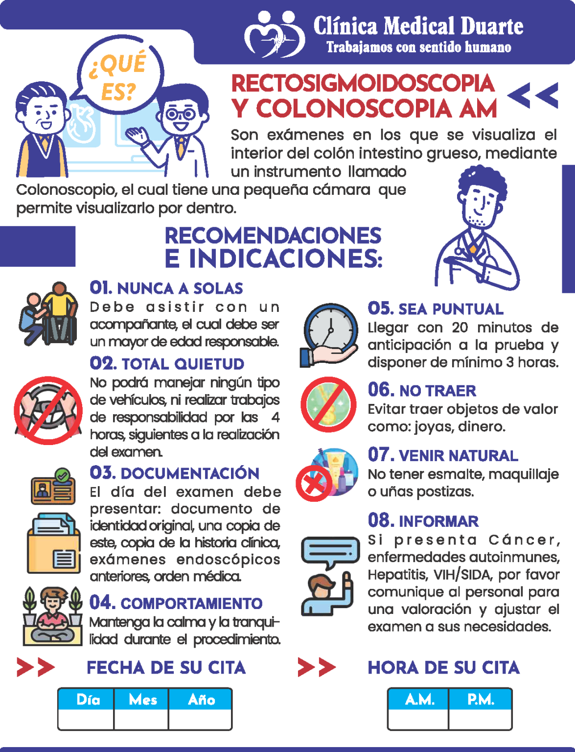 RECTOSIGMOIDOSCOPIA Y COLONOSCOPIA – Cli­nica Medical Duarte
