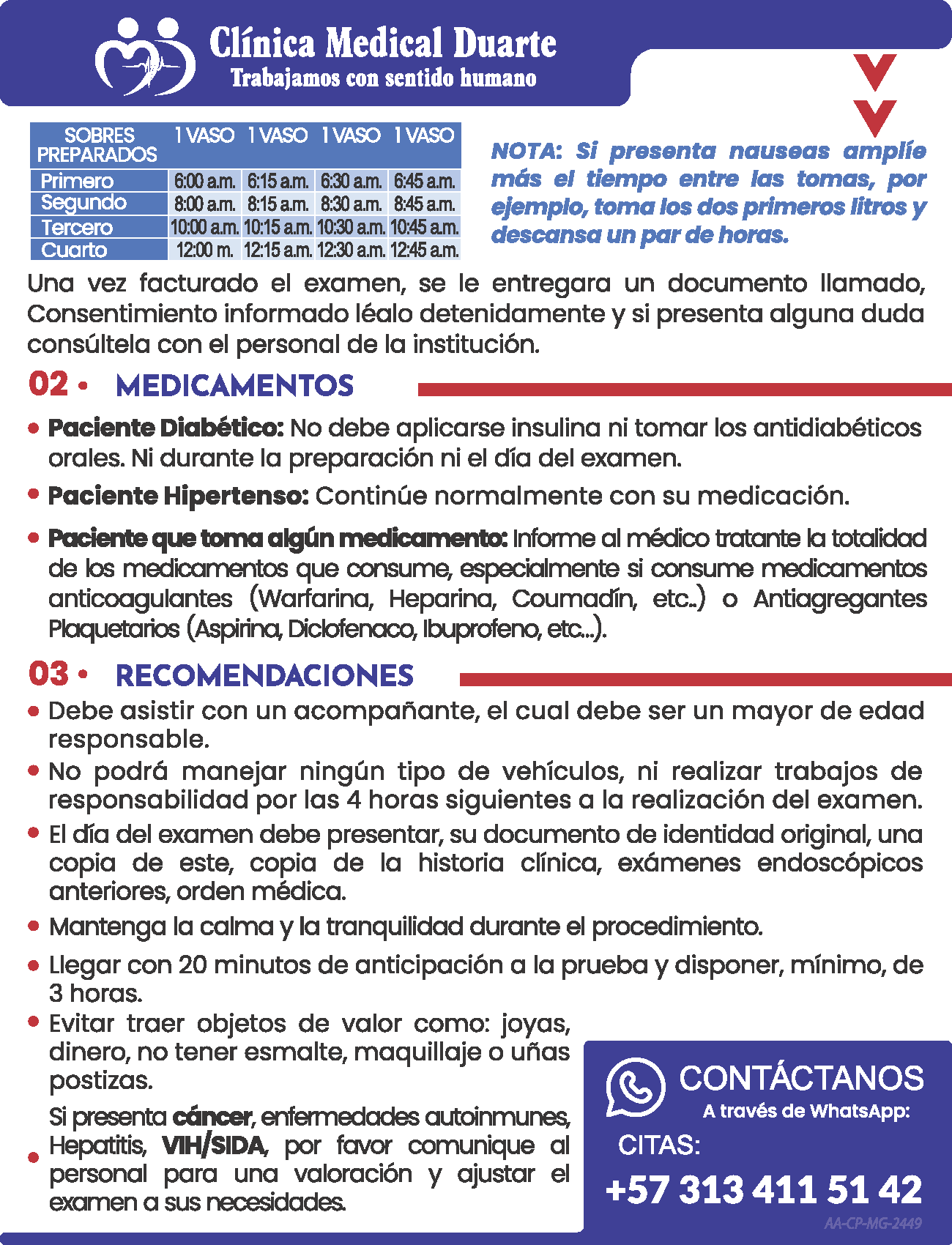 RECTOSIGMOIDOSCOPIA Y COLONOSCOPIA – Cli­nica Medical Duarte